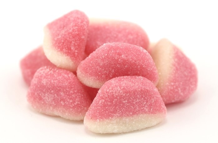 Strawberry Puffs - Gummy Fruits - Chocolates & Sweets - Nuts.com