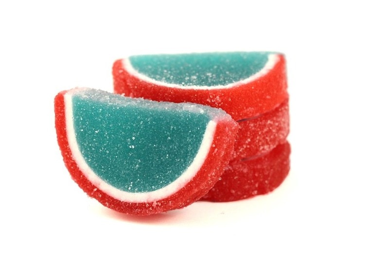 Blue Raspberry Fruit Slices - Jelly Candy - Nuts.com