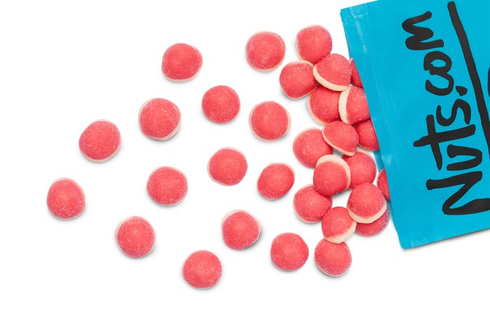Strawberry Puffs - Gummy Fruits - Chocolates & Sweets - Nuts.com
